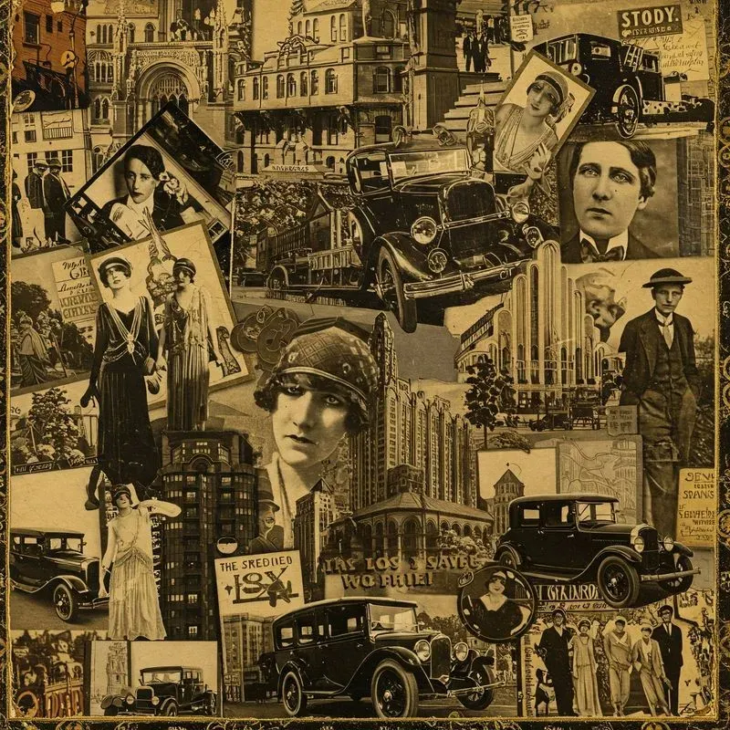 Vintage Historical Collage Backgrounds DALL·E Prompt | PromptBase