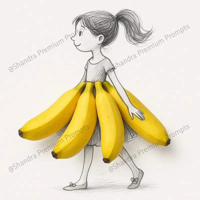 Real Objects And Sketch Collages Art ChatGPT Image Prompt | PromptBase