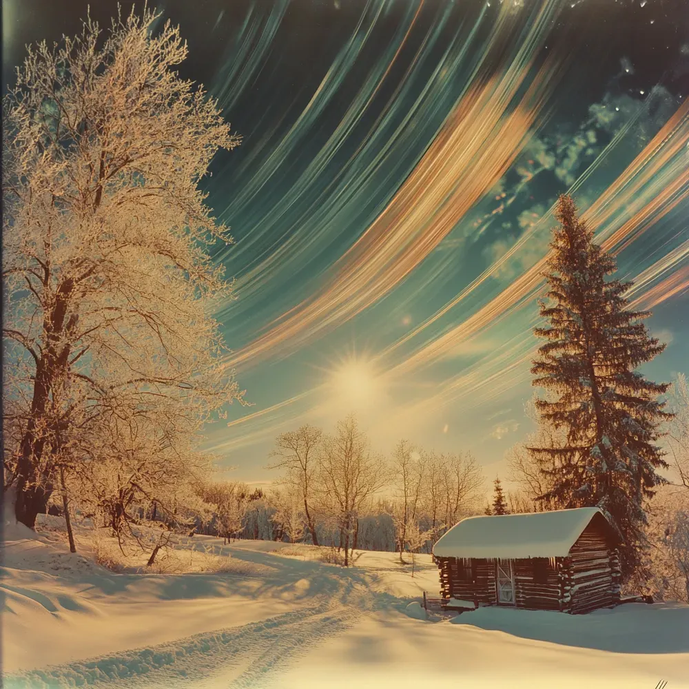 Solargraphy Stock Photo Across Landscape Midjourney Prompt | PromptBase