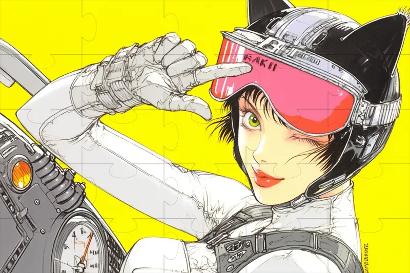 Katsuhiro Otomo Style Colored Manga Art Midjourney Prompt | PromptBase