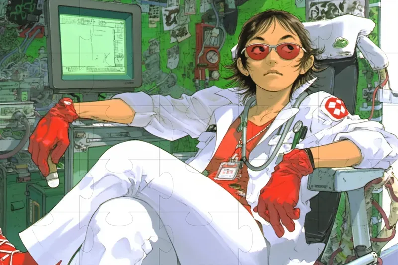 Katsuhiro Otomo Style Colored Manga Art Midjourney Prompt | PromptBase