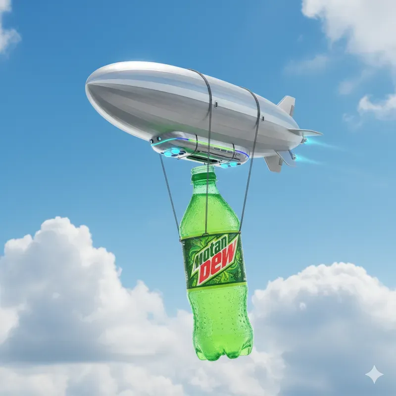 Aerial Brand Ad Visuals Packs Gemini Image Prompt | PromptBase