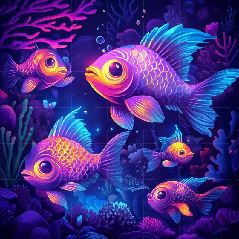 Pixar Colorful Neon Lights Cartoons Midjourney Prompt | PromptBase