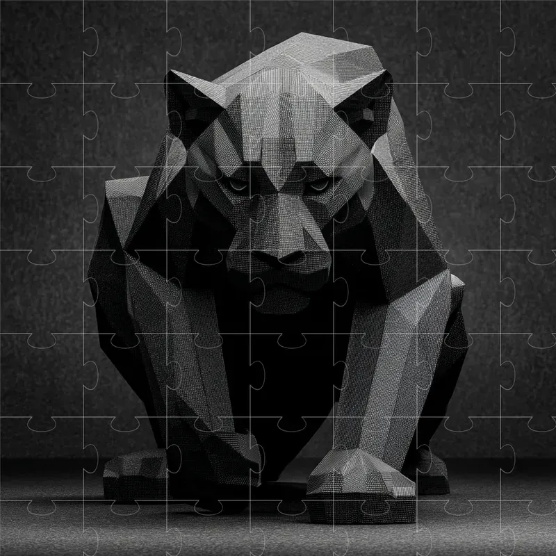 Geometric Papercraft Sculptures Midjourney Prompt | PromptBase