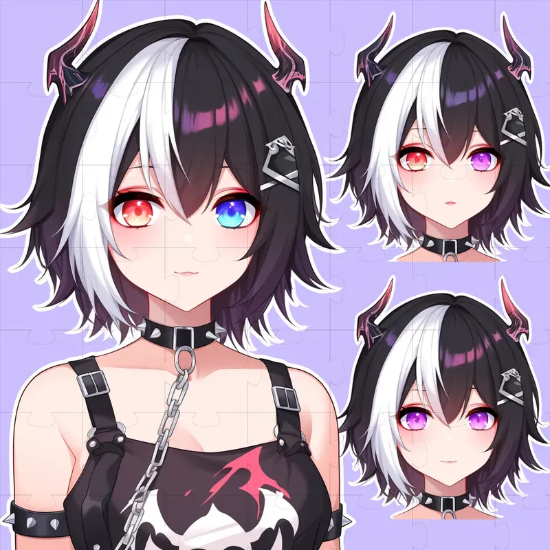 Portraits Of Animestyle Vtuber Designs Midjourney Prompt | PromptBase