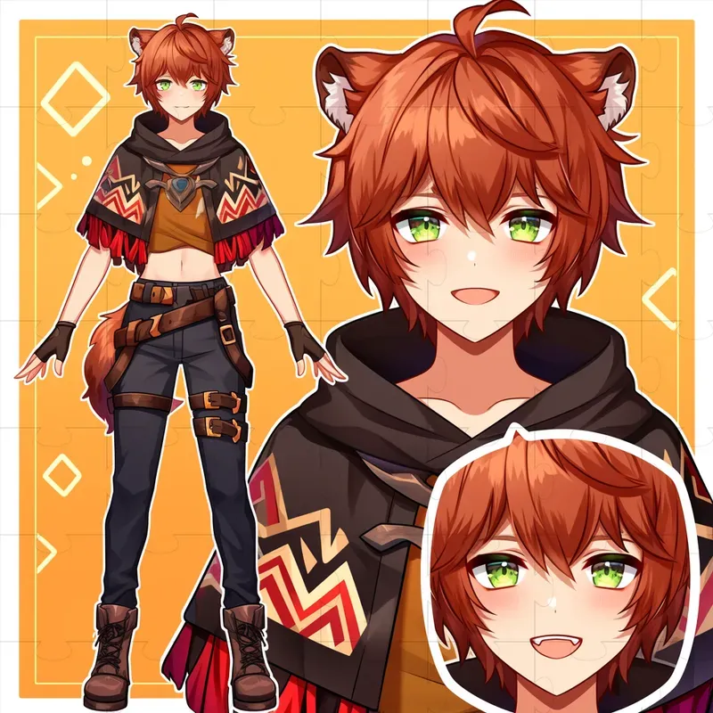 Portraits Of Animestyle Vtuber Designs Midjourney Prompt | PromptBase