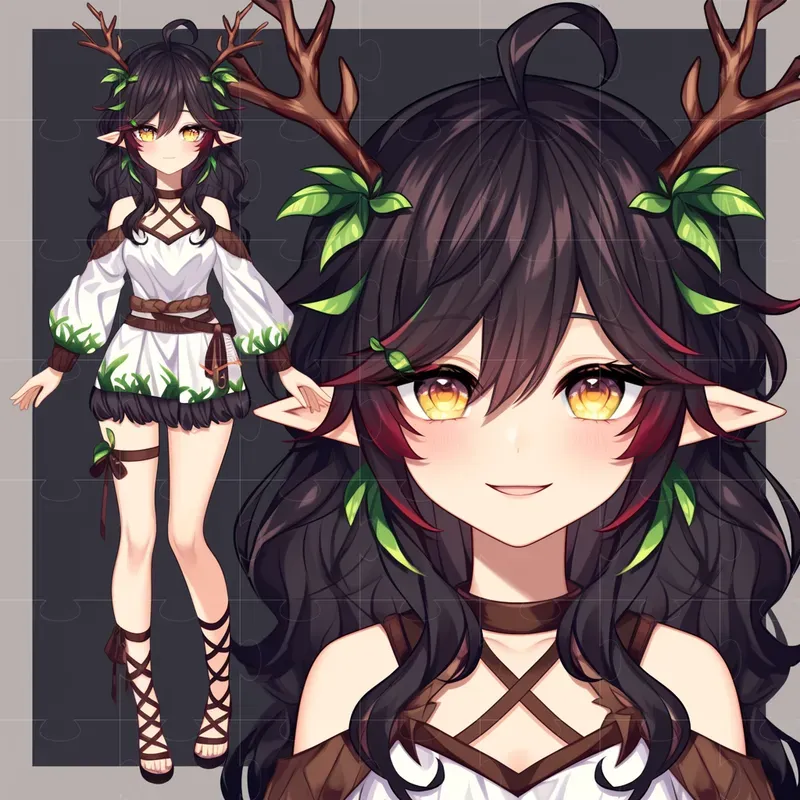 Portraits Of Animestyle Vtuber Designs Midjourney Prompt | PromptBase