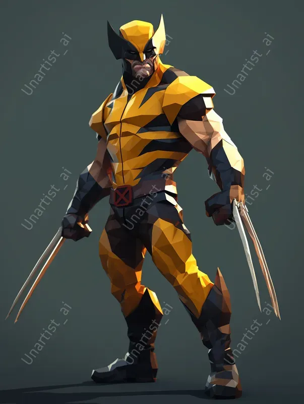 Low Poly Marvel Comics Characters Midjourney Prompt | PromptBase