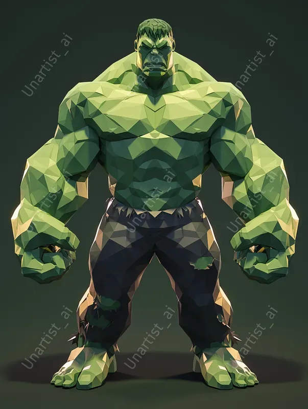 Low Poly Marvel Comics Characters Midjourney Prompt | PromptBase
