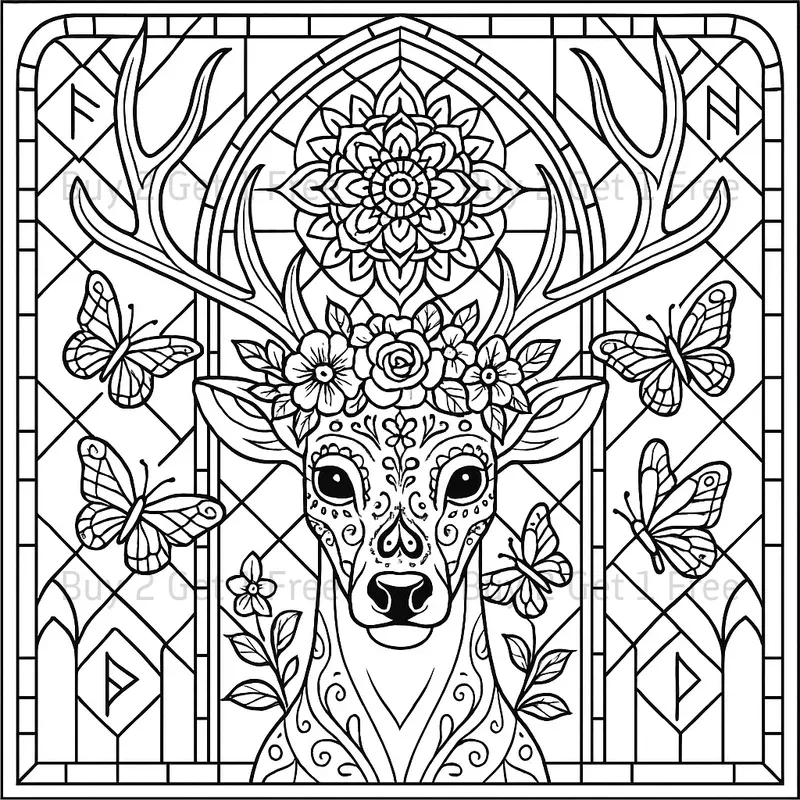 Mystic Animal Fortune Coloring Books ChatGPT Image Prompt | PromptBase