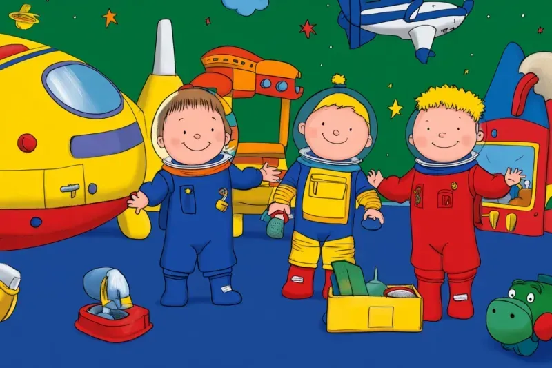 Caillou Style Colorful Kids Draws Midjourney Prompt | PromptBase