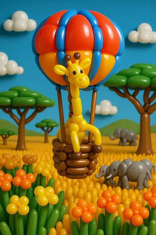 Balloon World Characters ChatGPT Image Prompt | PromptBase