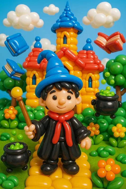 Balloon World Characters ChatGPT Image Prompt | PromptBase