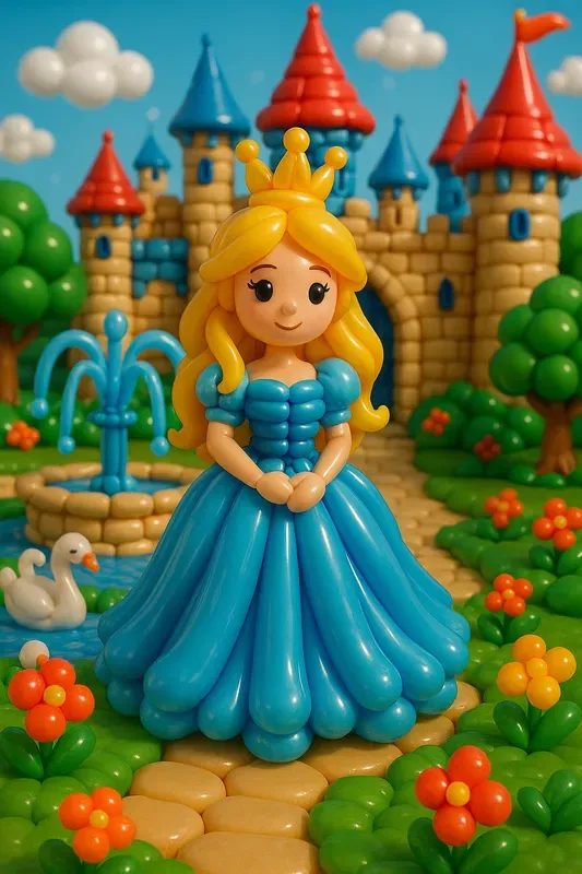 Balloon World Characters ChatGPT Image Prompt | PromptBase