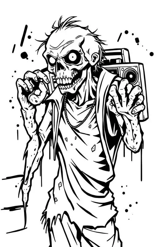 Urban Grit Coloring Pages ChatGPT Image Prompt | PromptBase