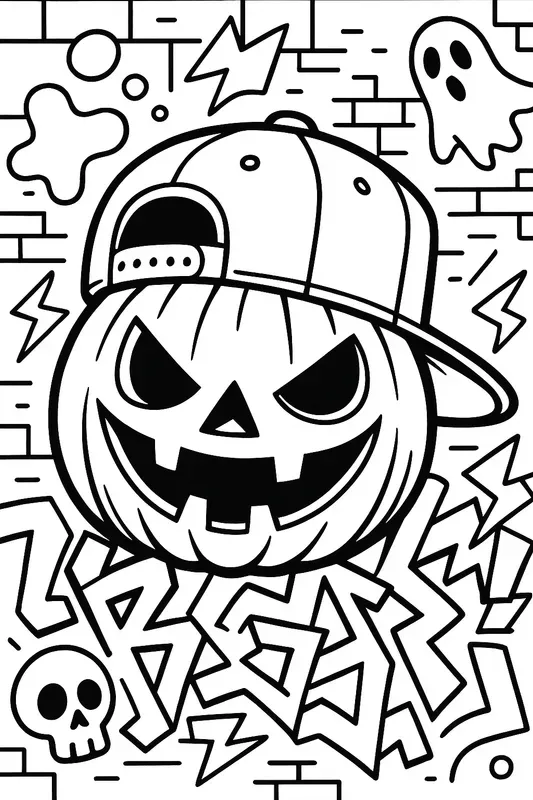 Urban Grit Coloring Pages ChatGPT Image Prompt | PromptBase