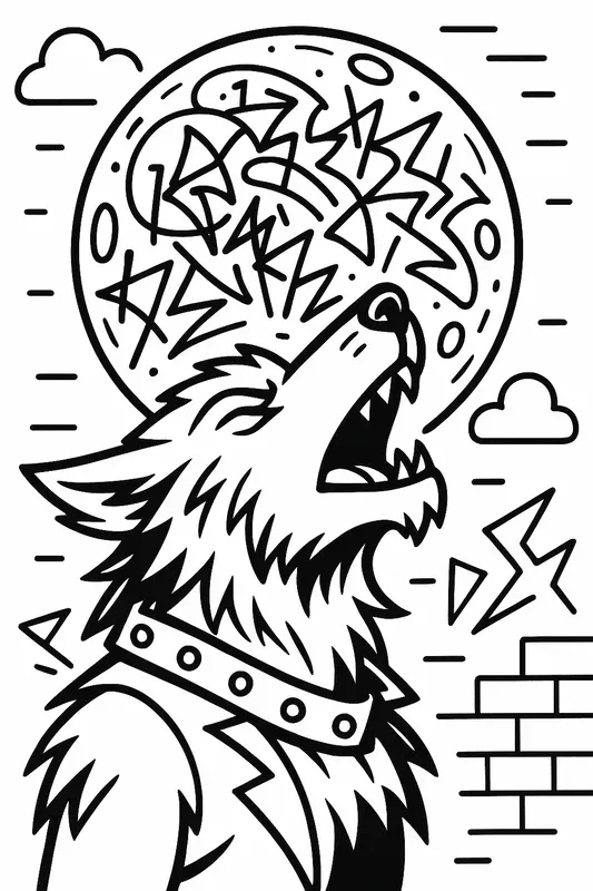 Urban Grit Coloring Pages ChatGPT Image Prompt | PromptBase