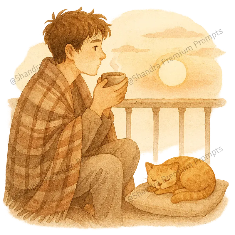 Boho Cozy Moments Transparent Png Cliparts ChatGPT Image Prompt ...