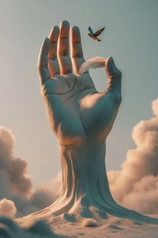 Giant Hands Tiny Symbols Series Leonardo Ai Prompt | PromptBase