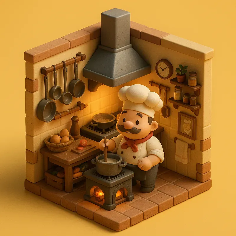 Isometric Workplace Scenes In 3D Style ChatGPT Image Prompt | PromptBase
