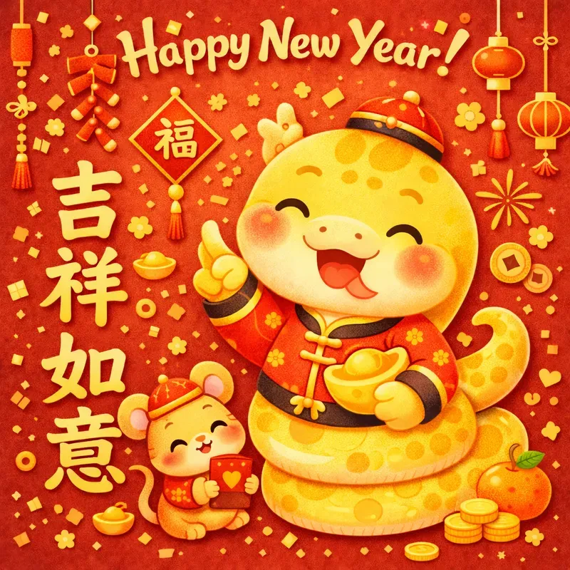 Chibi Chinese New Year Zodiacs ChatGPT Image Prompt | PromptBase