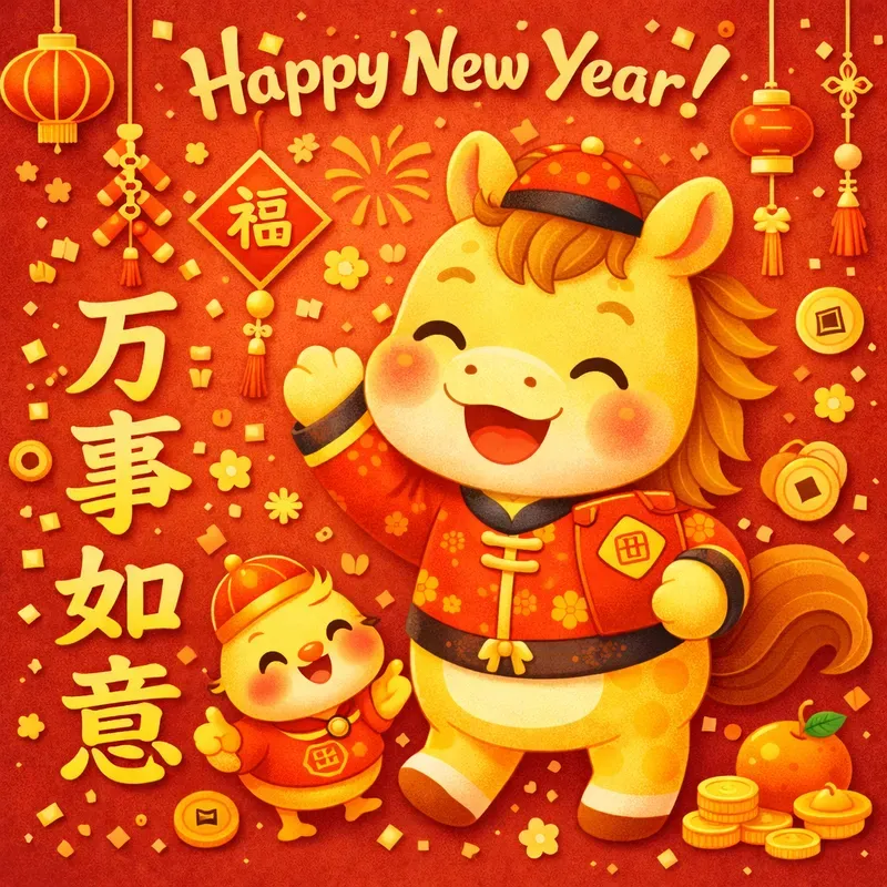 Chibi Chinese New Year Zodiacs ChatGPT Image Prompt | PromptBase