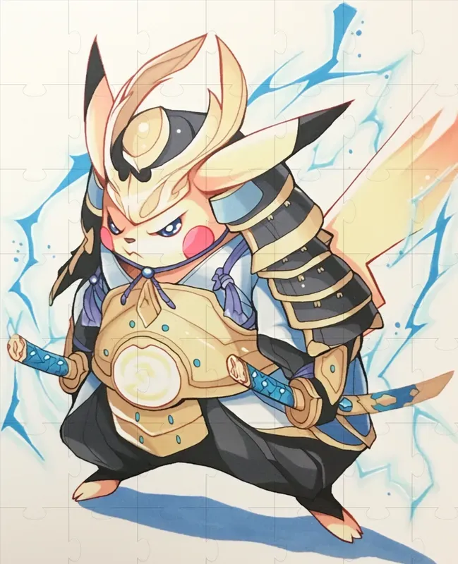 Pokemon Samourai Drawings Midjourney Prompt | PromptBase