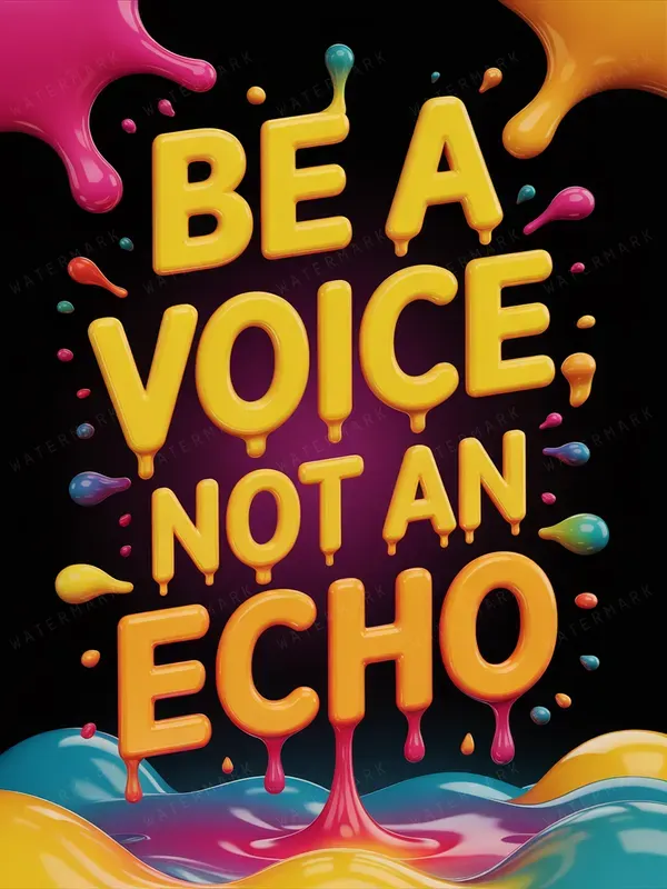 Melting 4D Typography Splash Art Ideogram Prompt | PromptBase