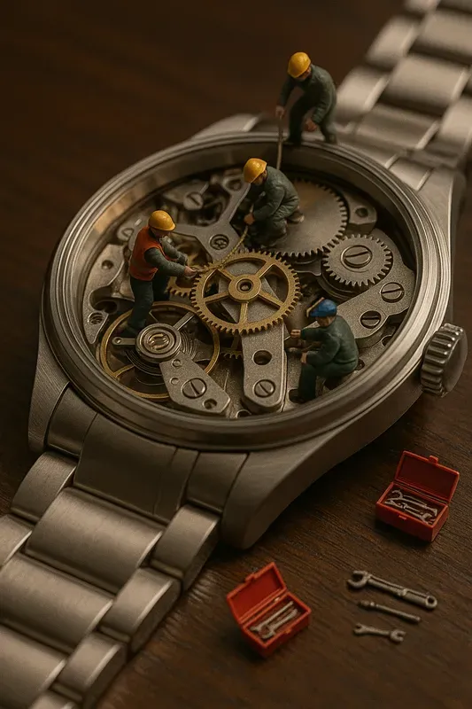 Tiny Builders Constructing Giant Objects ChatGPT Image Prompt | PromptBase