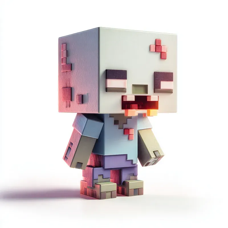 Minecraft Like Voxel Characters Fantasies Midjourney Prompt | PromptBase