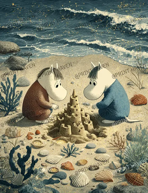 Moomins Celebrate 80th Anniversaries Midjourney Prompt | PromptBase