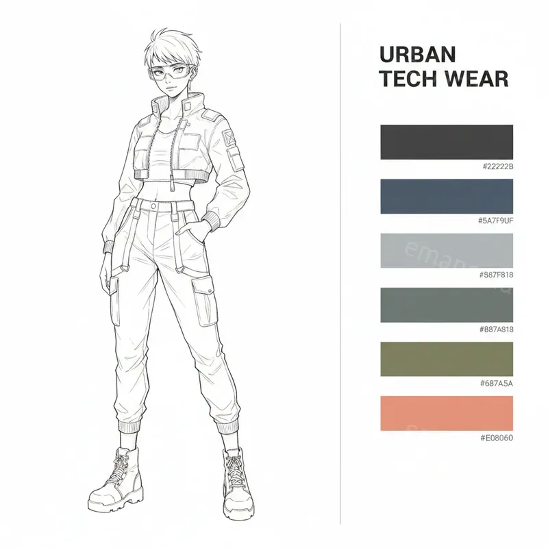 Clean Characters And Color Palettes Gemini Image Prompt | PromptBase