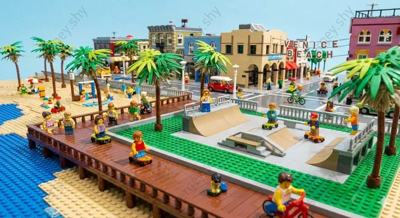 Lego Gta City Builders Gemini Image Prompt | PromptBase