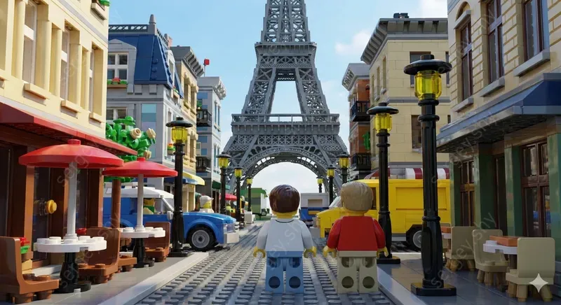 Lego Gta City Builders Gemini Image Prompt | PromptBase