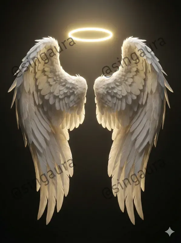 3D Angel Wings Heavenly Render Packs Gemini Image Prompt | PromptBase