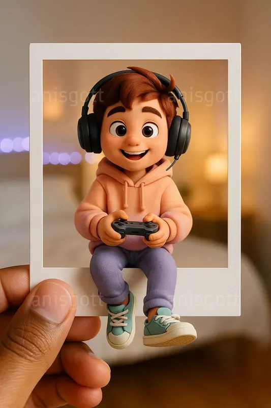 3D Mini Characters In Polaroid Frames ChatGPT Image Prompt | PromptBase