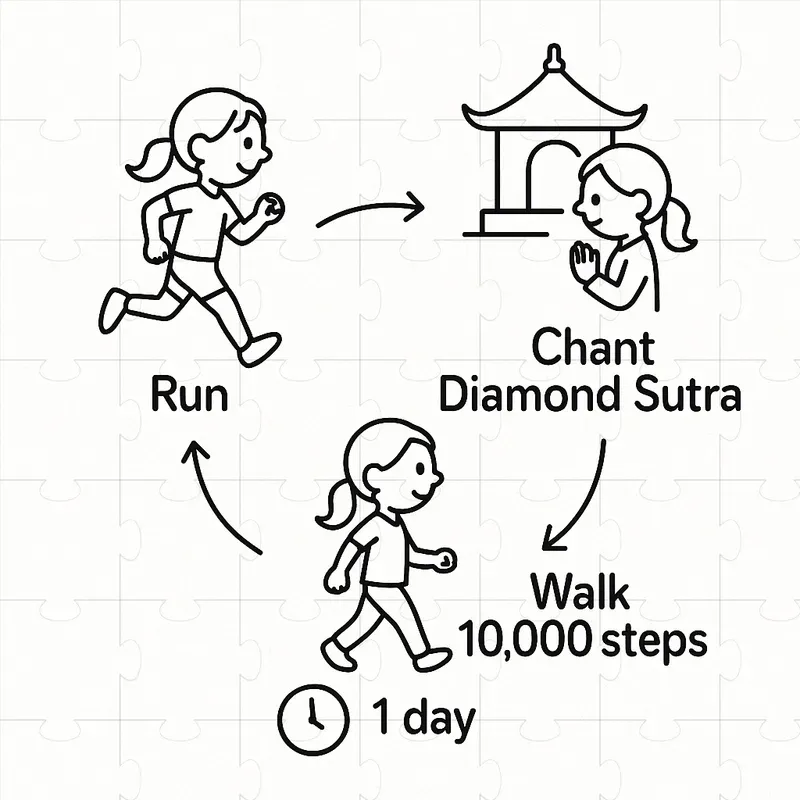 Minimalist Stick Figure Habit Flowcharts ChatGPT Image Prompt | PromptBase