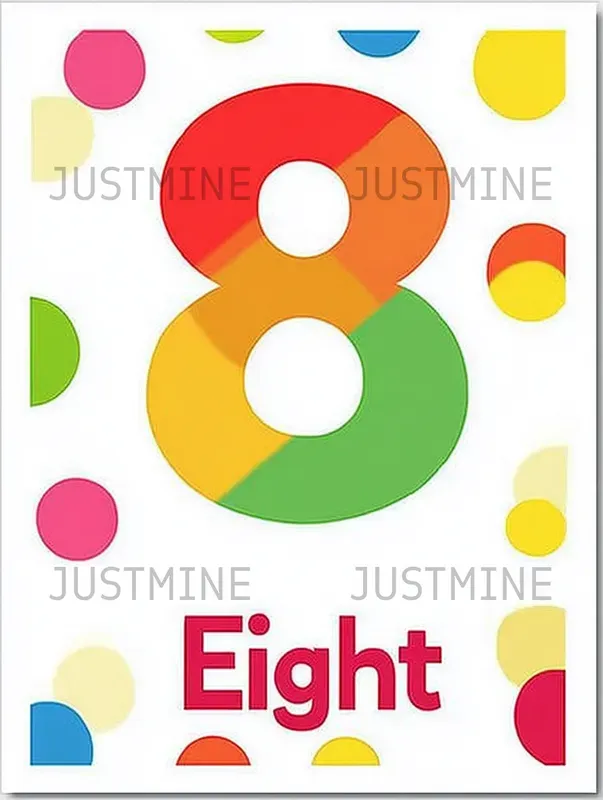 Colorful Numbers Learning Flashcards Midjourney Prompt | PromptBase