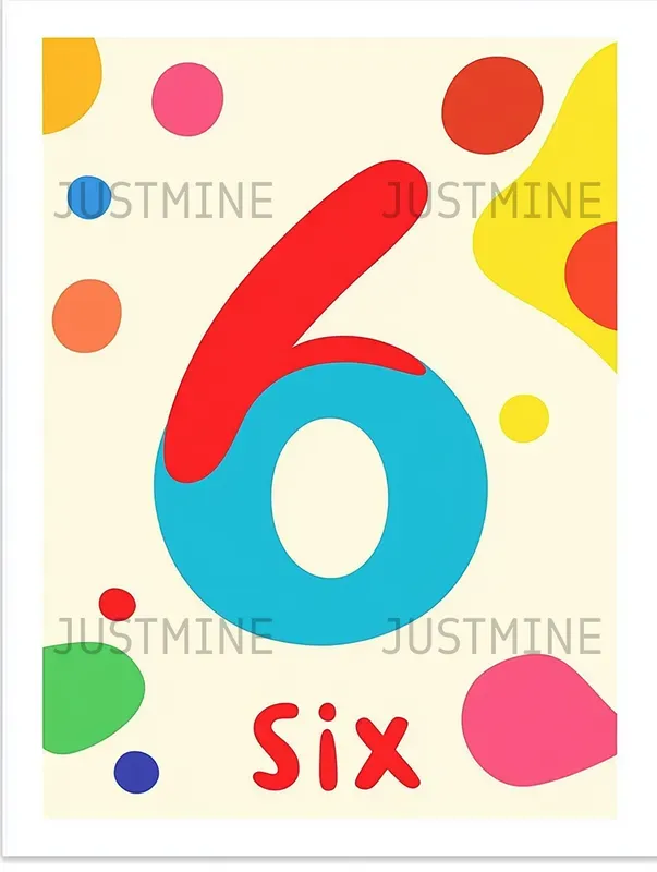 Colorful Numbers Learning Flashcards Midjourney Prompt | PromptBase