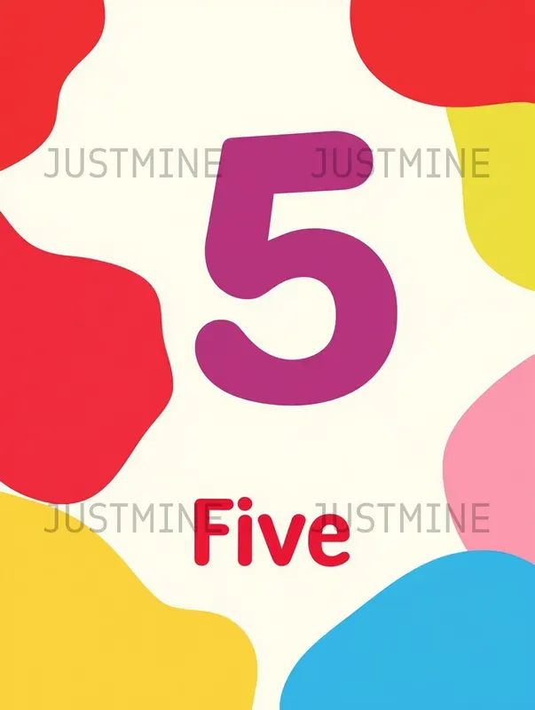 Colorful Numbers Learning Flashcards Midjourney Prompt | PromptBase