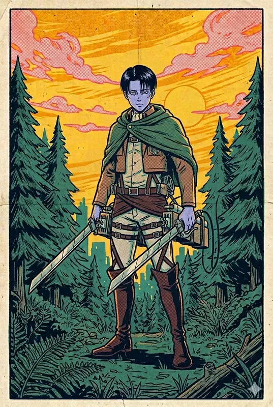 Neonretro Anime Risographs 80s Gemini Image Prompt | PromptBase