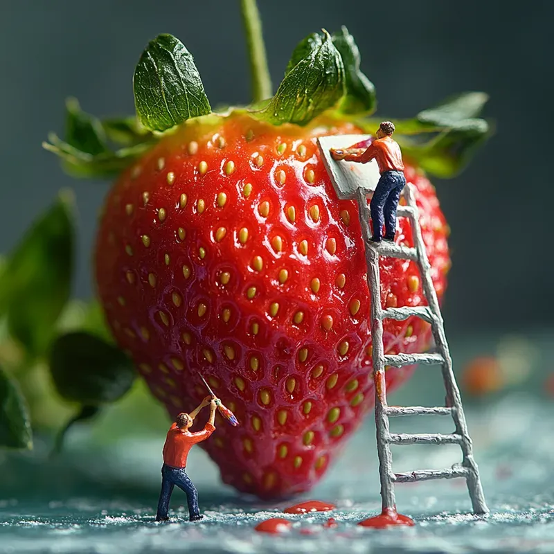 Miniature Surrealism Food Adventures Midjourney Prompt | PromptBase