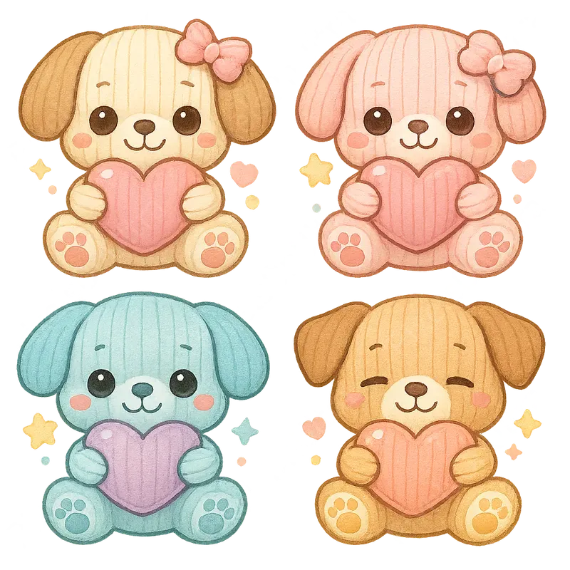Chibi Stuffed Animal Icons ChatGPT Image Prompt | PromptBase