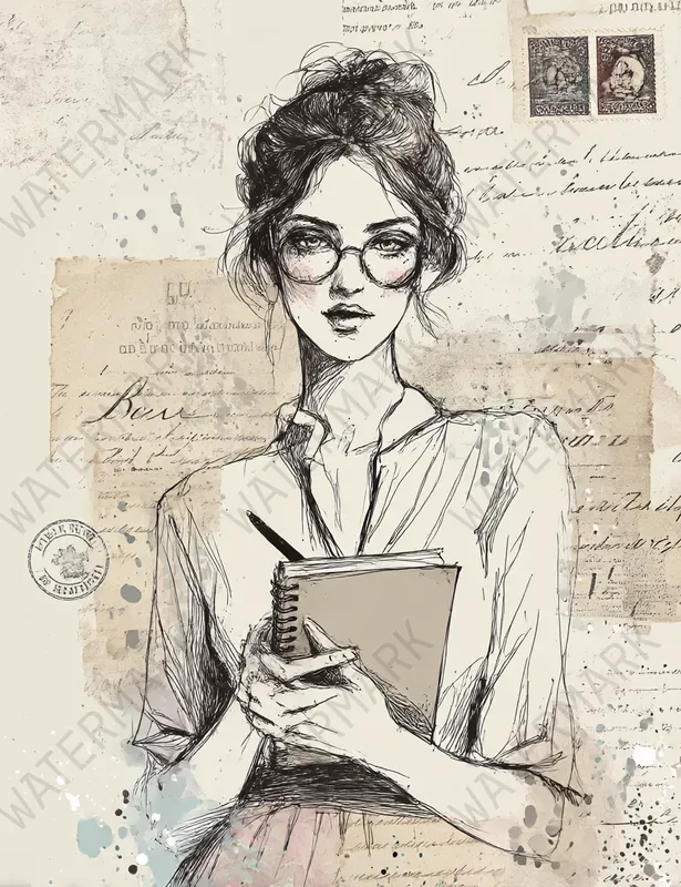 Womens Day Junk Journal Pages Midjourney Prompt | PromptBase