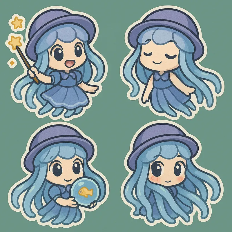 Chibi Sticker Sheets ChatGPT Image Prompt | PromptBase