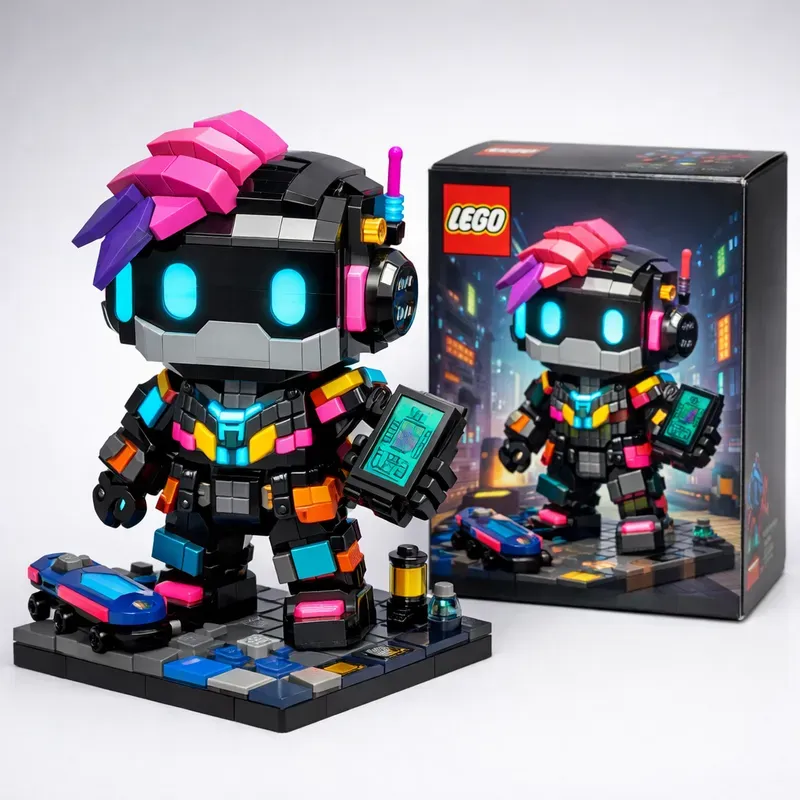 Cute Brick Character Generator ChatGPT Image Prompt | PromptBase