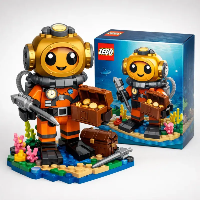 Cute Brick Character Generator ChatGPT Image Prompt | PromptBase