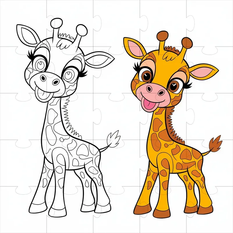 Cartoon Coloring Pages With References Ideogram Prompt | PromptBase