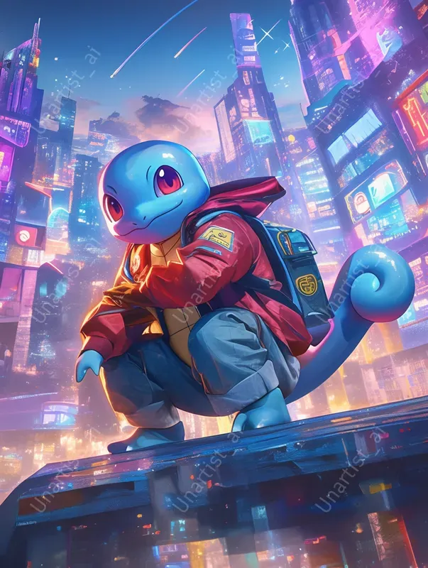 Neofuturistic Cyber Pokemon Designs Midjourney Prompt | PromptBase