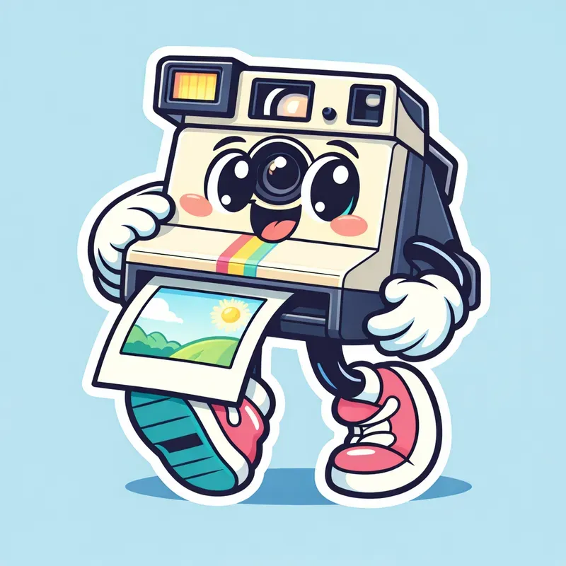 Cute Retro Tech Cartoon Characters ChatGPT Image Prompt | PromptBase